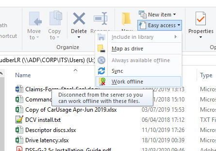 Syncing issues with working offline on the Research Data Store ...