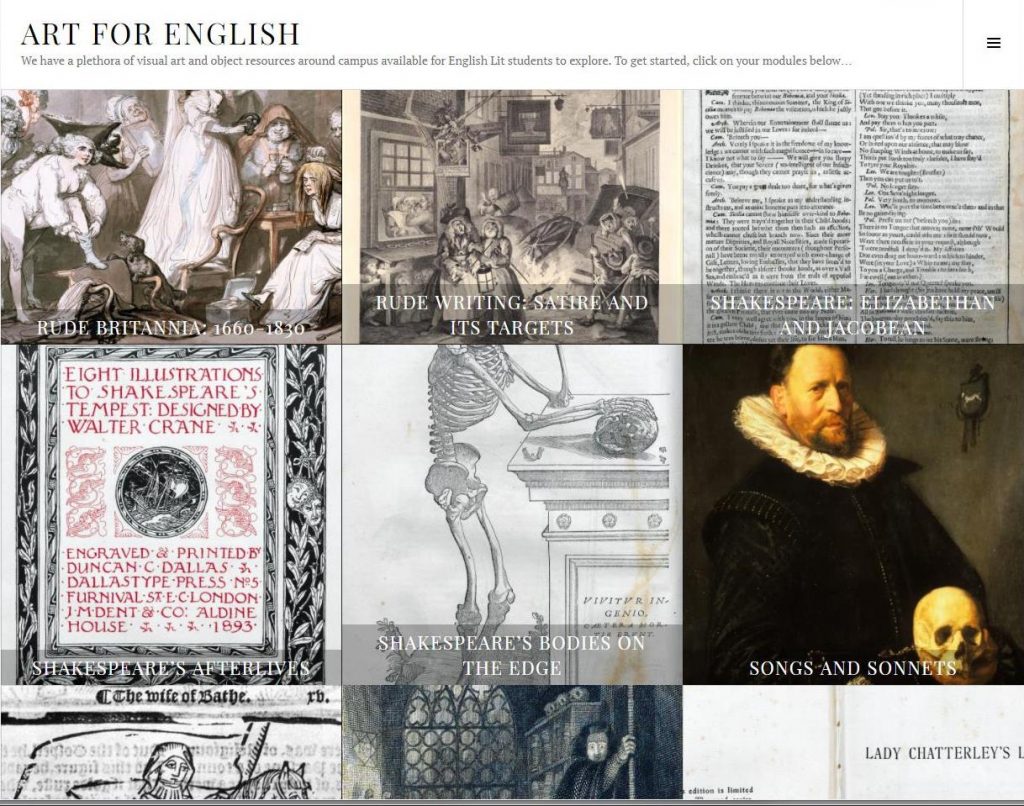 Art for English – CAL Student Research Projects
