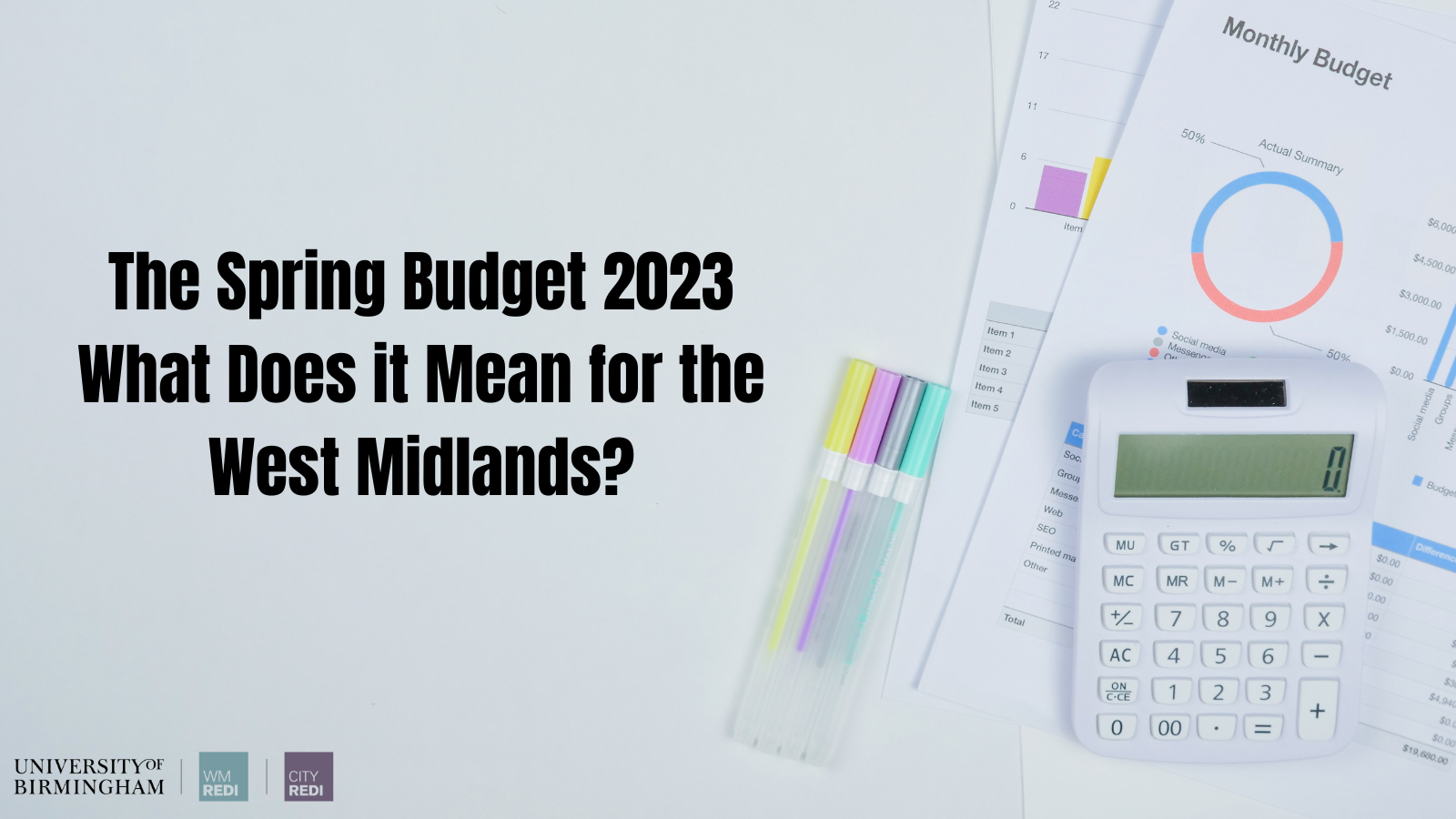 The Spring Budget 2023: What Does it Mean for the West Midlands? – City-REDI Blog