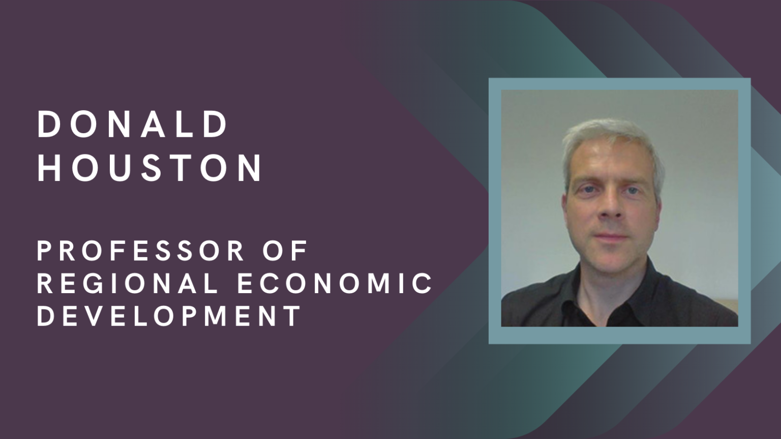 Meet Donald Houston, City-REDI/WMREDI’s New Professor of Regional ...