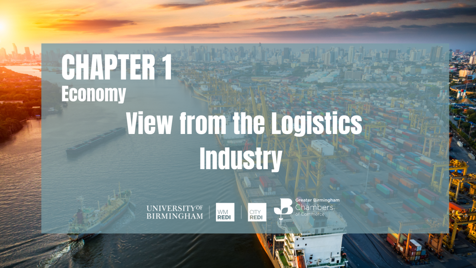 View from the Logistics Industry – City-REDI Blog