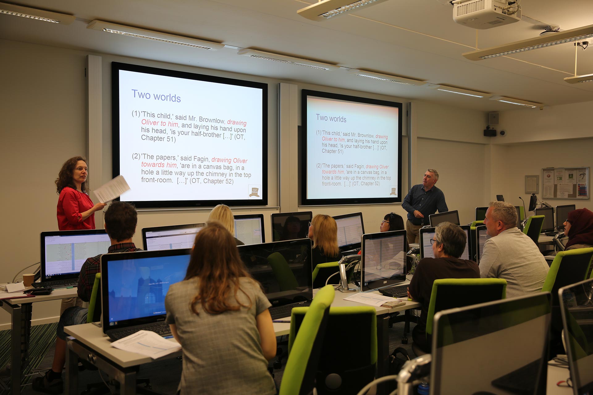 Professor Michaela Mahlberg and Professor Peter Stockwell – CLiC Fiction