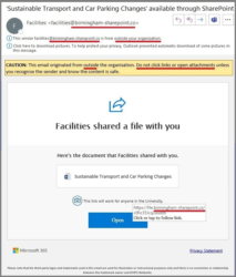 Simulated Phishing email of December 2023 – IT Security