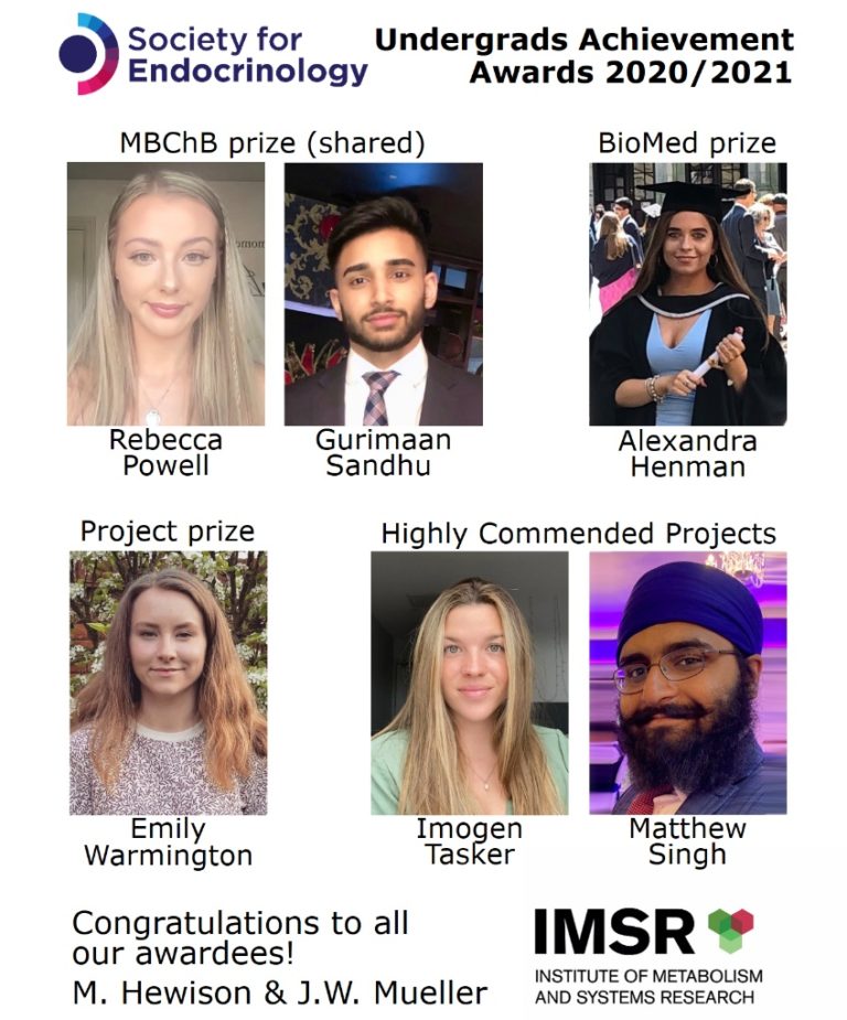 Celebrating Student Excellence – the Society for Endocrinology ...
